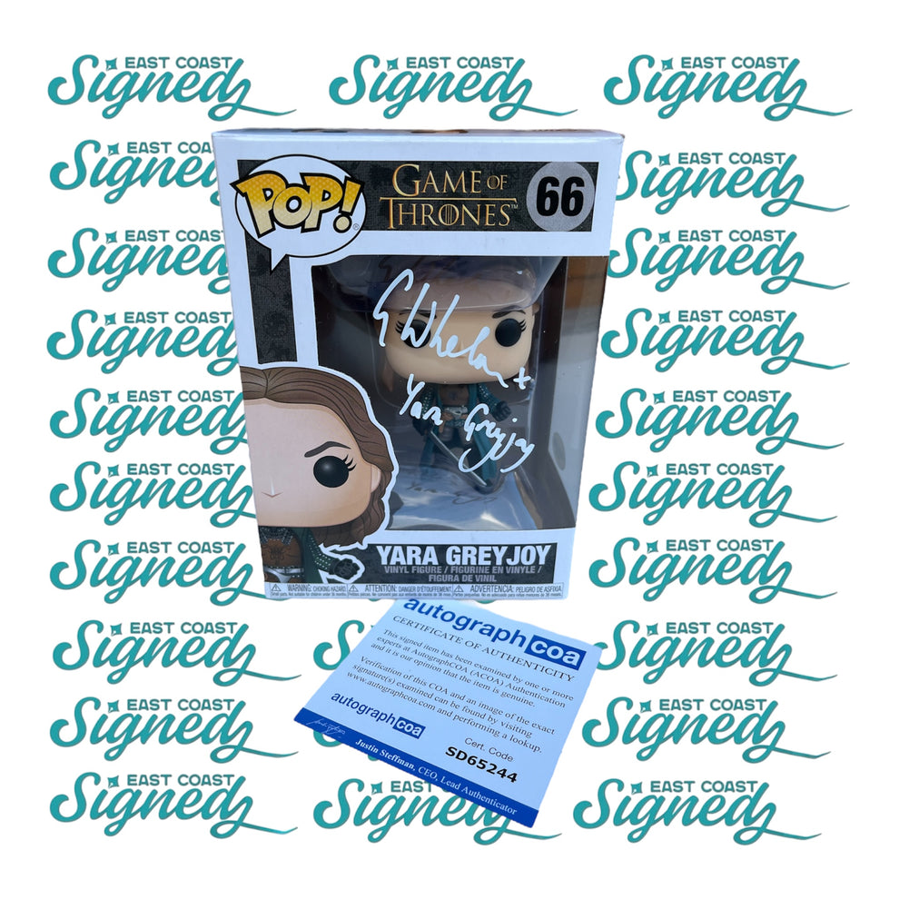 Gemma Whelan signed Game of Thrones Yara Greyjoy Funko Pop #66 – East ...